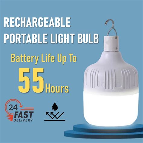 Rechargeable LED Light Bulb USB Portable Lamp For Emergency LED Bulb Camping Light Pasar Malam