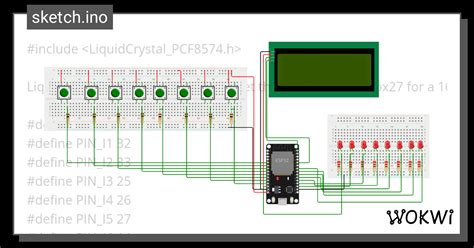ejercicio 3 wokwi esp32 stm32 arduino simulator
