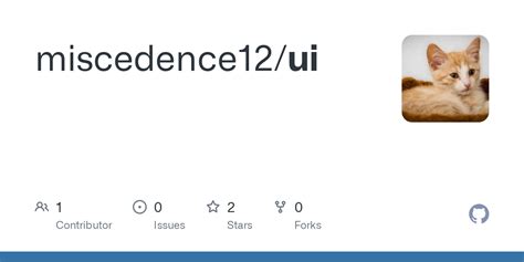 GitHub Miscedence12 Ui