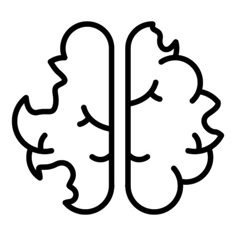 Icono Del Cerebro De La Enfermedad Icono Del Vector Del Cerebro De La