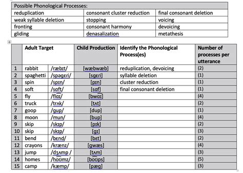 Weak Syllable Deletion Phonological Process
