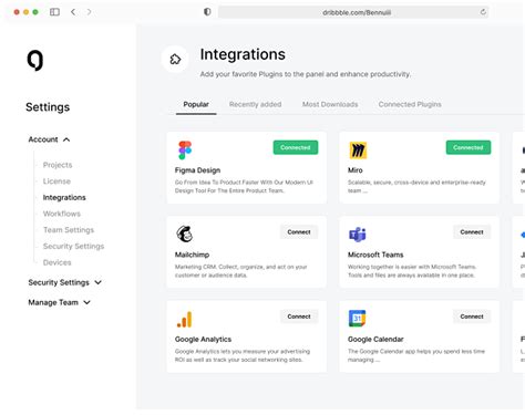 Plugin Integration For Saas By Benjamin Leon On Dribbble