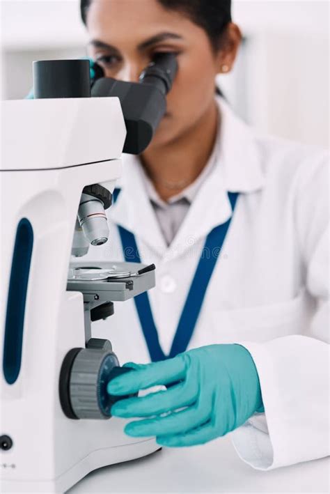 Scientist Microscope And Science In Lab For Innovation Analysis And Medical Healthcare