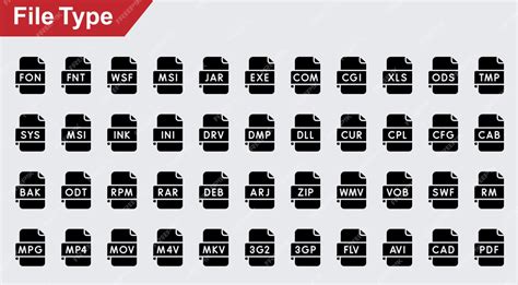 Premium Vector File Type Vector Icons