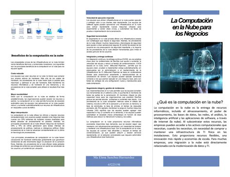 triptico computacion en la nube la computación en la nube para los