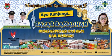 Gelar Bazar Ramadan Dinkop UKM Banggai Sediakan Booth Gratis