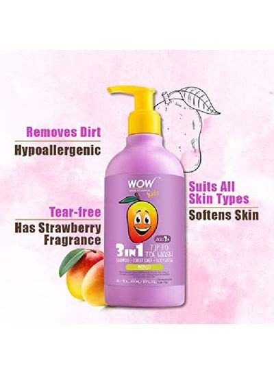 خرید و قیمت Wow Skin Science شامپو شستشوی تیپ تا پا بچه ها نرم کننده