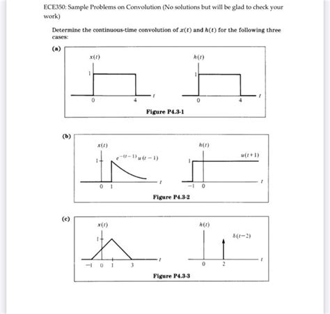 Solved Ece350 Sample Problems On Convolution No Solutions