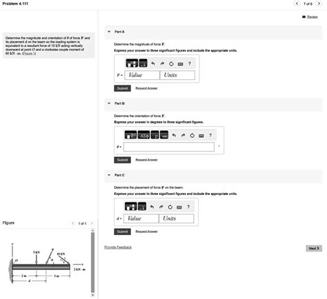 Problem 4 111 Determine The Magnitude And Orientation Of θ Of Force F And Its Placement D On The