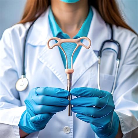 Tshaped Intrauterine Contraceptive Device Premium Ai Generated Image