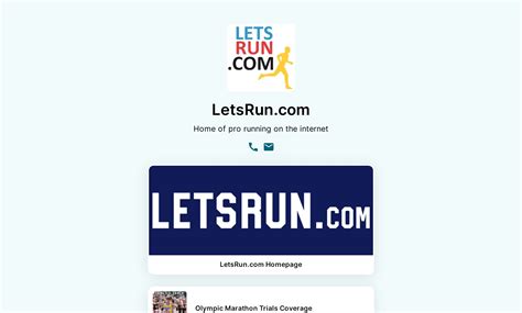 LetsRun.com's Flowpage