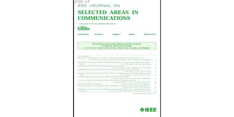Журнал Ieee Journal On Selected Areas In Communications РНТБ