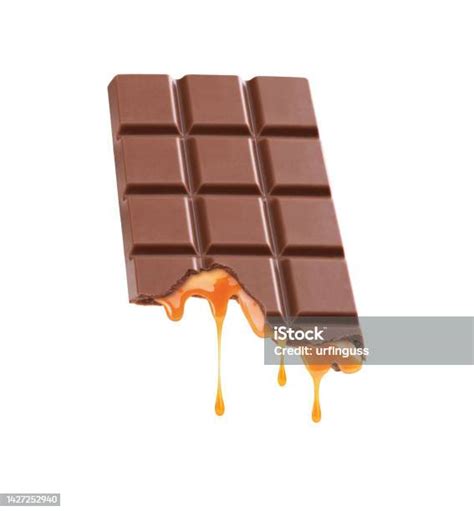 白い背景にチョコレートのバーから流れるキャラメル ウクライナのストックフォトや画像を多数ご用意 ウクライナ カットアウト カラメル