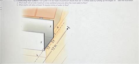Solved 13 Constructing Rain Gutters A Rain Gutter Is To Be