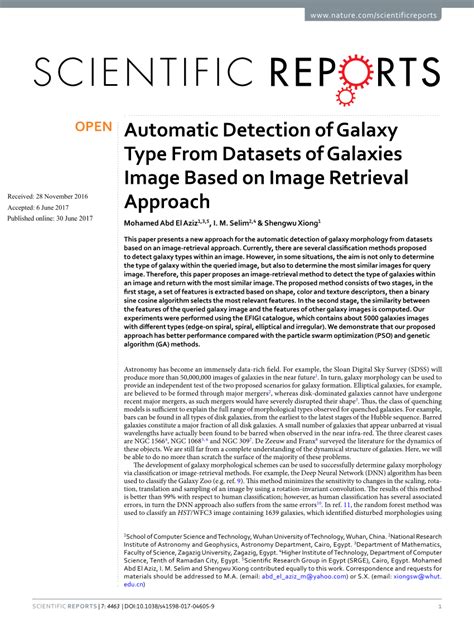 Pdf Automatic Detection Of Galaxy Type From Datasets Of Galaxies Image Based On Image