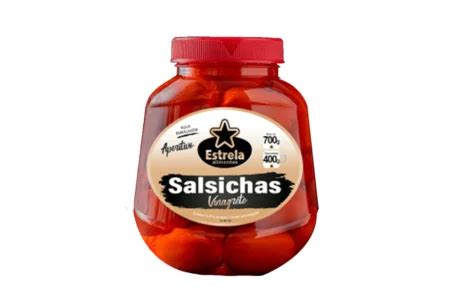 Salsichas Vinagrete Aperitivo Estrela Alimentos 400g Un Bom Gourmet