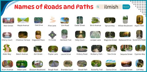 Names Of Roads And Paths In English With Pictures Ilmish