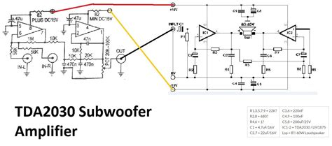 Tda2030 Make For Subwoofer Amplifier Circuit Using Subwoofer Enhancing