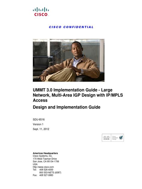 Ummt 30 Implementation Guide Large Network Multi Area Igp Design