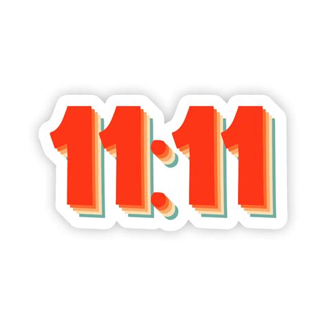 1111 Oclock Sticker