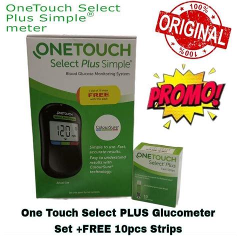 One Touch Select Plus Simple Glucometer Complete Set Lazada Ph
