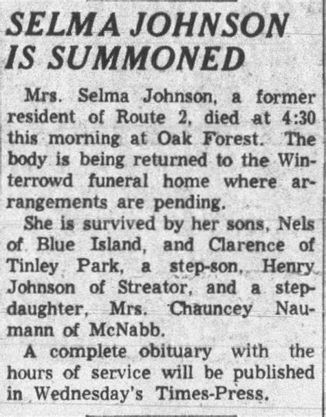 Selma Erickson Johnson 1880 1960 Find A Grave Memorial