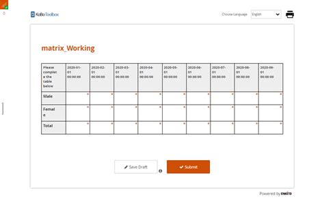 Matrix Question Kobo Matrixlist With Translation Form Building