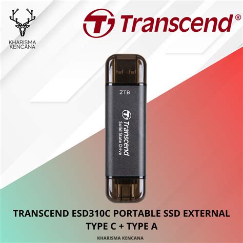 Jual Transcend Esd C Portable Ssd External Type C Type A Shopee Indonesia