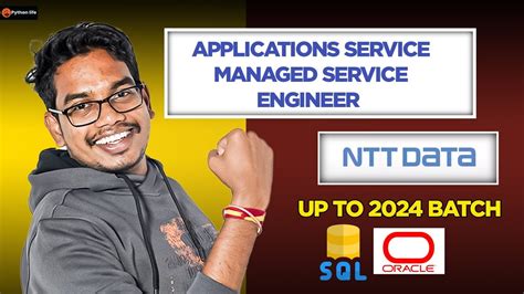 Ntt Data Application Service Managed Service Engineer It Jobs Youtube