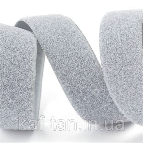 Застежка Velcro (липучка) 25мм, ПЕТЕЛЬКИ, серая (12В29Г27) (ID ...