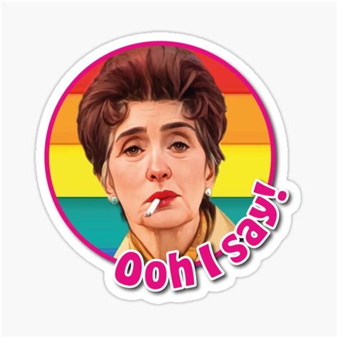 Eastenders Dot Cotton Ooh I Say Greetings Card Sticker For Sale
