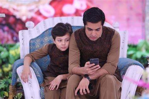 Heart Warming Pictures Of Pehlaaj Hassan With Father Reviewitpk