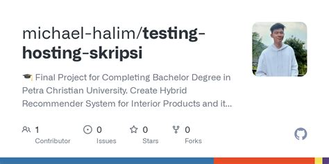 github michael halim testing hosting skripsi 🎓 final project for