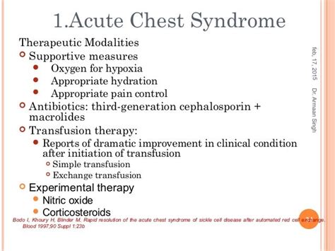 Acute Chest Syndrome Of Sickle Cell Anemia