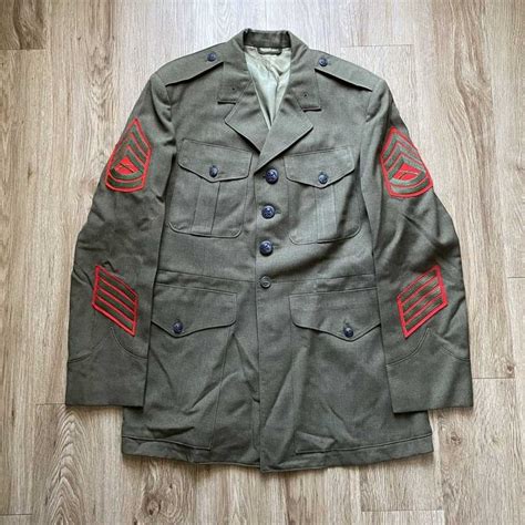 Vintage 60s 1968 Vietnam War Marines Corps Military W Gem