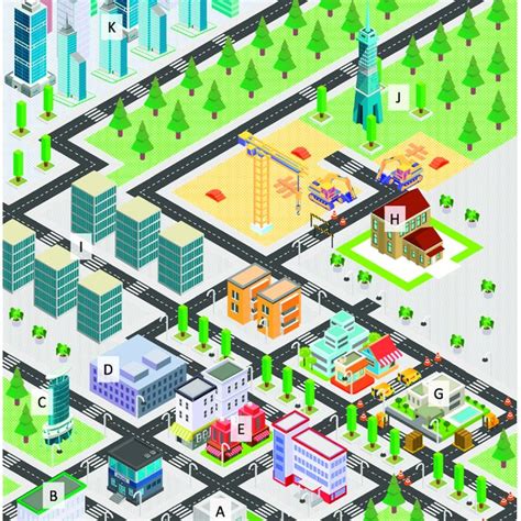 map of a hypothetical city source own elaboration download
