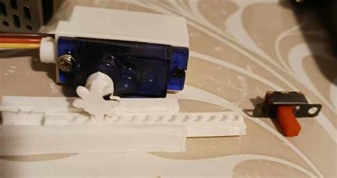 Pushing A Switch With A Servo Gear Motors Mechanics Power And CNC