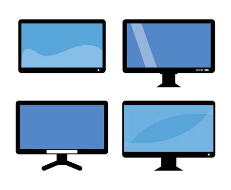 Abstract Vector LCD Monitor Icon Design Template Vector Art At Vecteezy