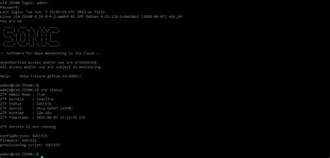 Screenshots Of A Sonic Initiated Ztp Install Zero Touch Deployment Of