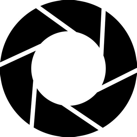 Camera Shutter Icon Black And White Color 24278841 Vector Art At Vecteezy