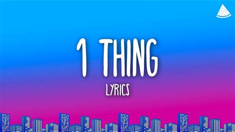 Amerie 1 Thing Lyrics Youtube
