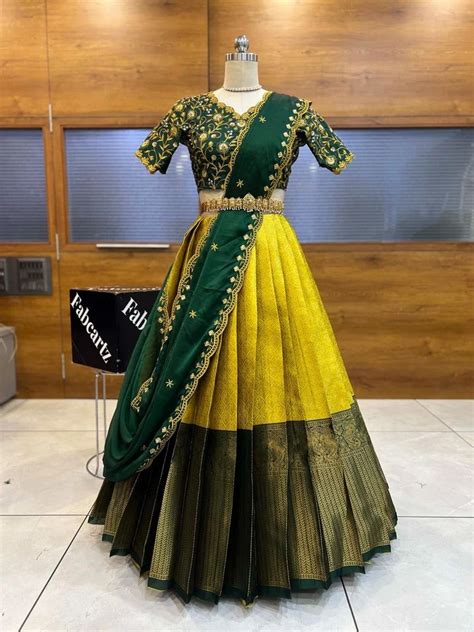 South Indian Festival Traditional Half Saree At ₹ 800piece Pattu