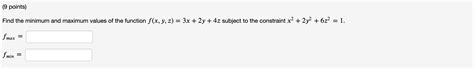 Solved Points Find The Volume Of The Largest Rectangular Chegg
