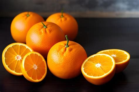 Premium Photo A Group Of Oranges Sitting On Top Of A Table Oranges An Orange Orange Defence