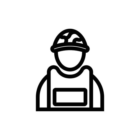 Man Military Army Icon Design Line Style 48734861 Vector Art At Vecteezy