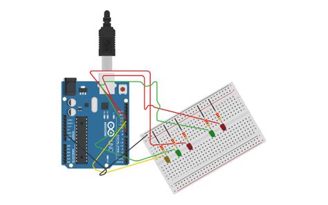 circuit design arduino projeto 2 controle por led tinkercad
