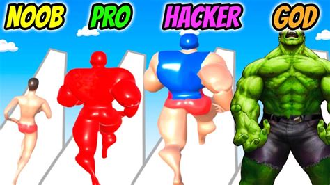 Muscle Race D NOOB Vs PRO Vs HACKER Vs GOD YouTube