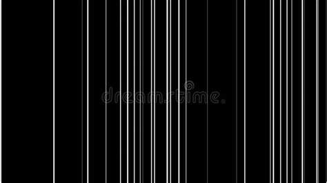 Lots Of Straight White Vertical Lines On A Black Background That Move Like In A Dance Stock