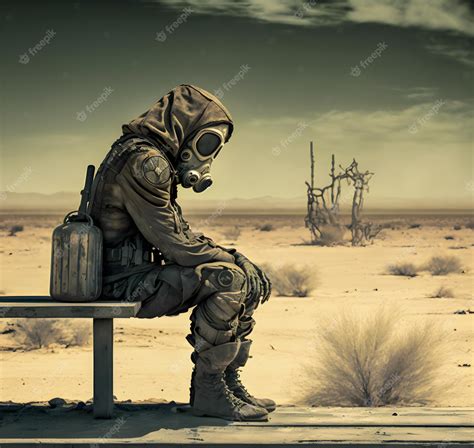 Premium Photo The Last Survivor After A Nuclear War Illustration