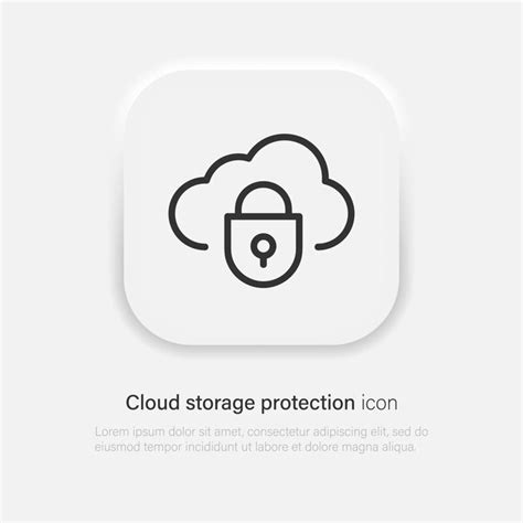 Premium Vector Cloud Security Concept Cloud Icon Locked With Padlock Vector Eps 10